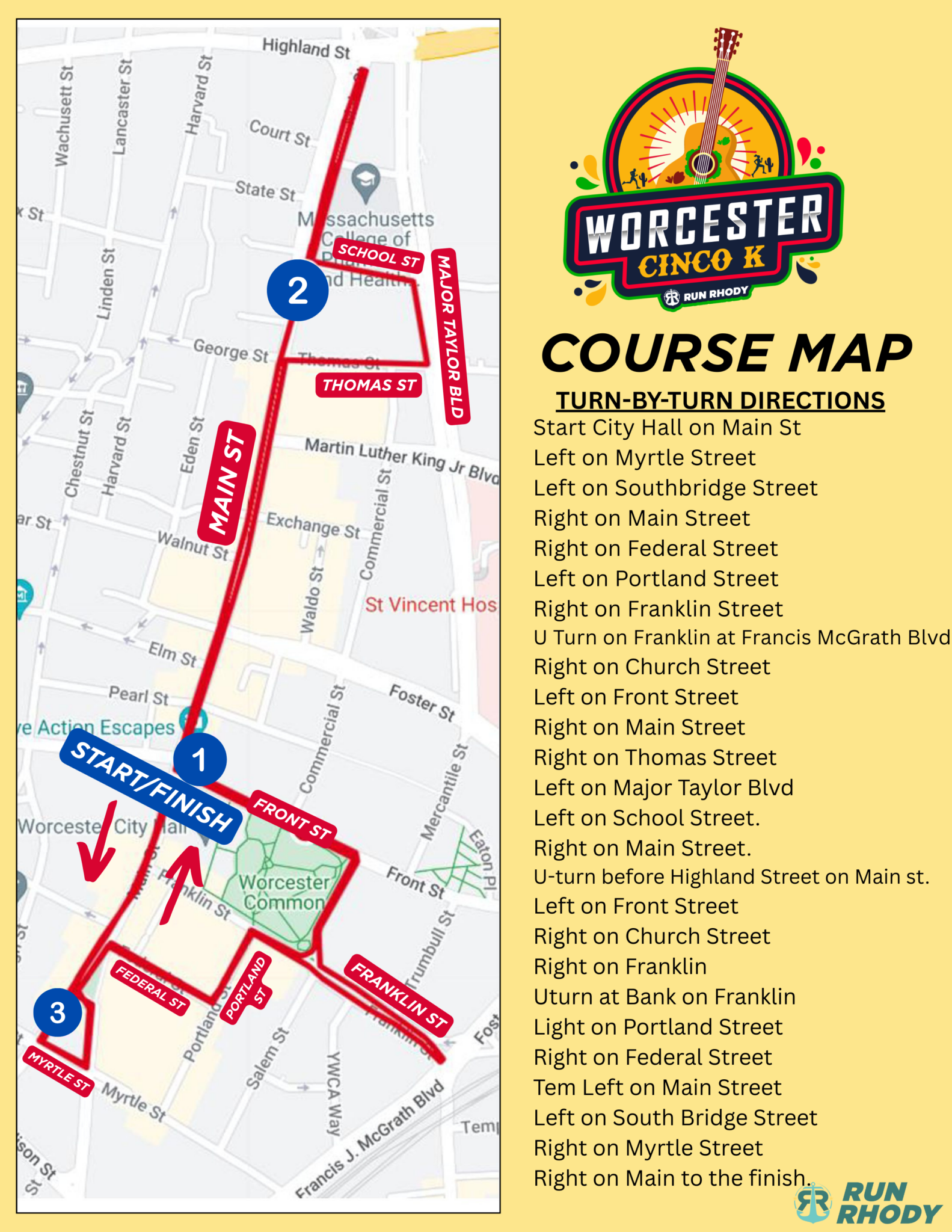 Worcester Cinco (5)K! – Run Rhody